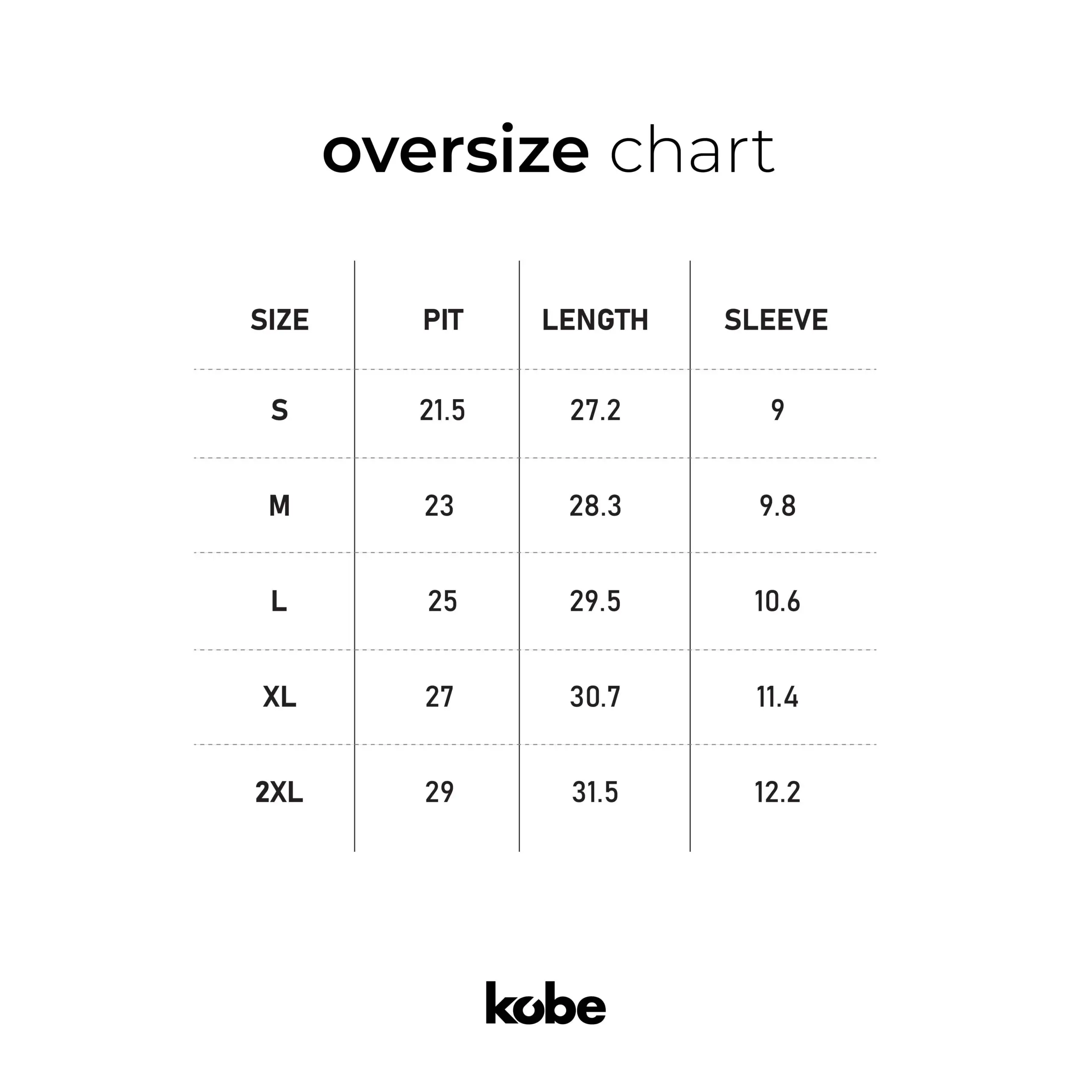 Oversize Kobe - Kobeclo